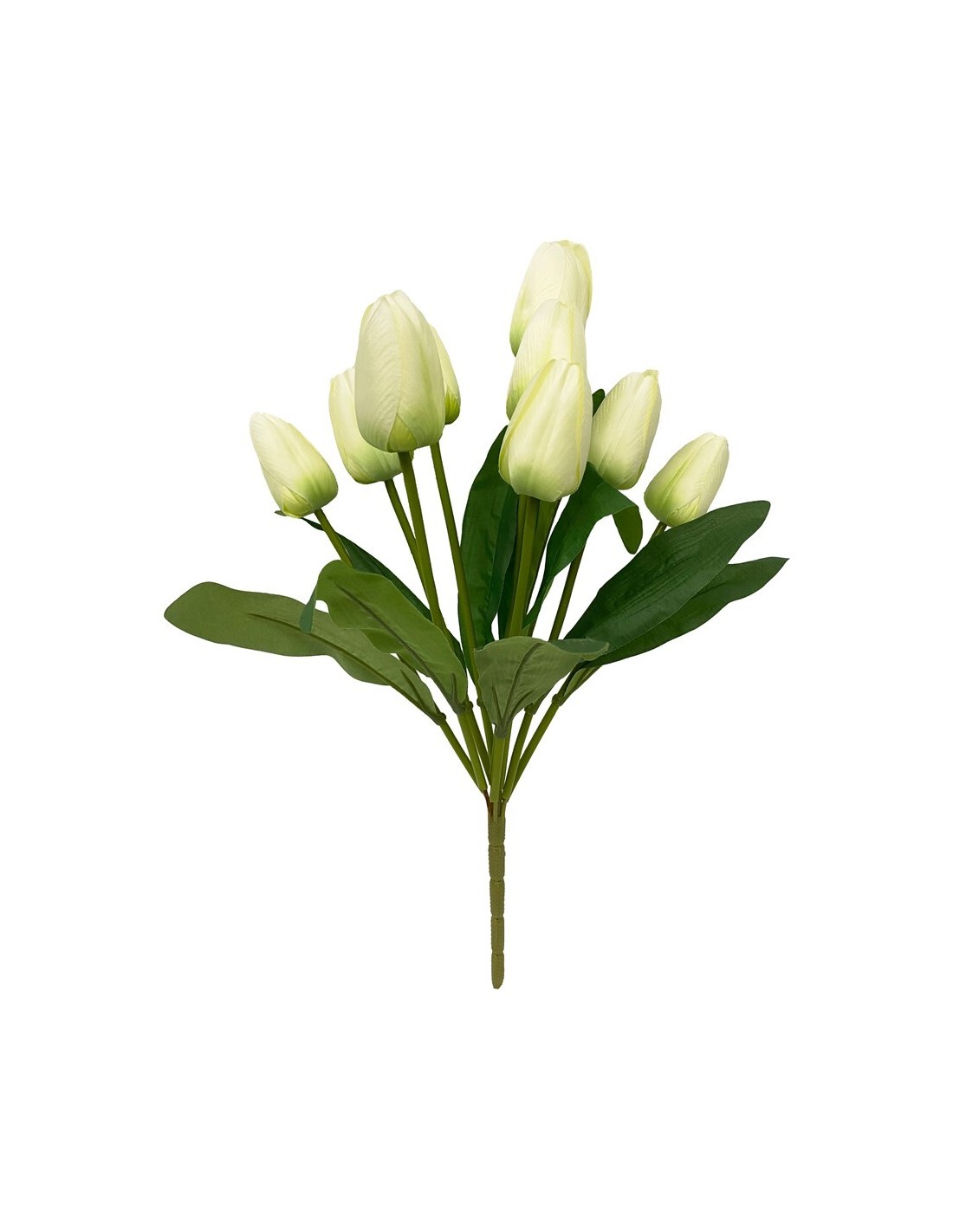 RAMO TULIPANES X 9 -44CM (BLANCO)