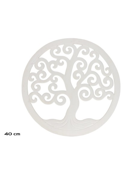 PANEL MANDALA DM 8 MM ARBOL DE LA VIDA 40 CM HOJAS